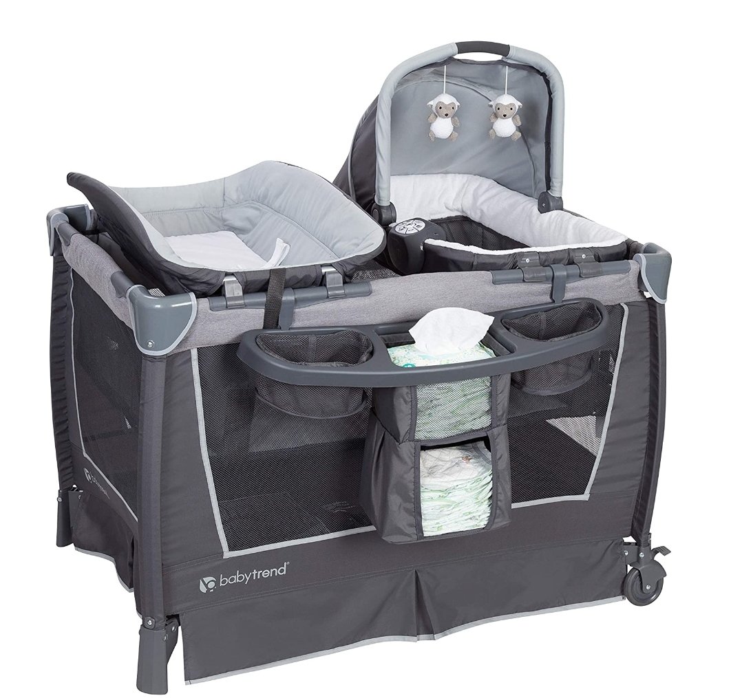 Baby Trend Simply Smart Nursery Center Playard (GREY) | GooDaGaa Baby Trend Simply Smart Nursery Center Playard (GREY) | GooDaGaa
